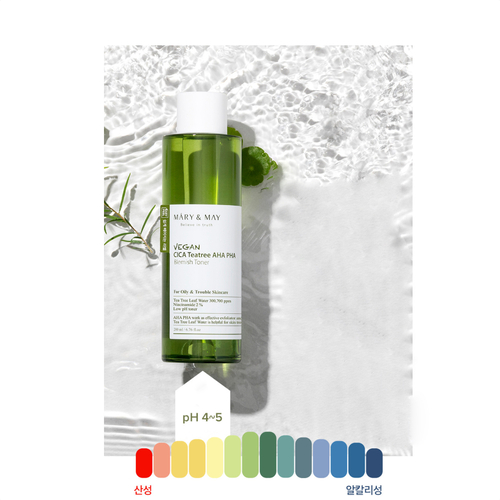 Buy Mary & May Vegan Cica Tea Tree AHA PHA Blemish Toner in Singapore ...
