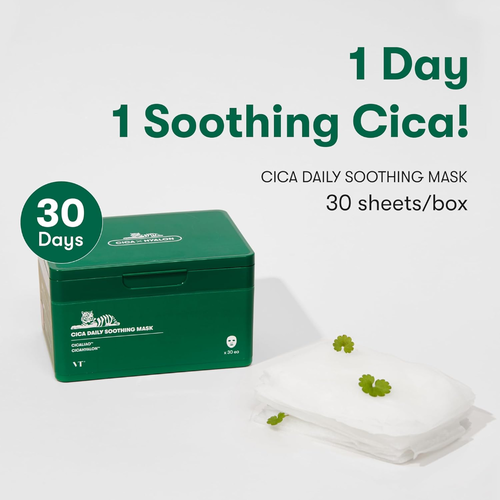 Buy VT Cosmetics Cica Daily Soothing Mask in Singapore | HushSG